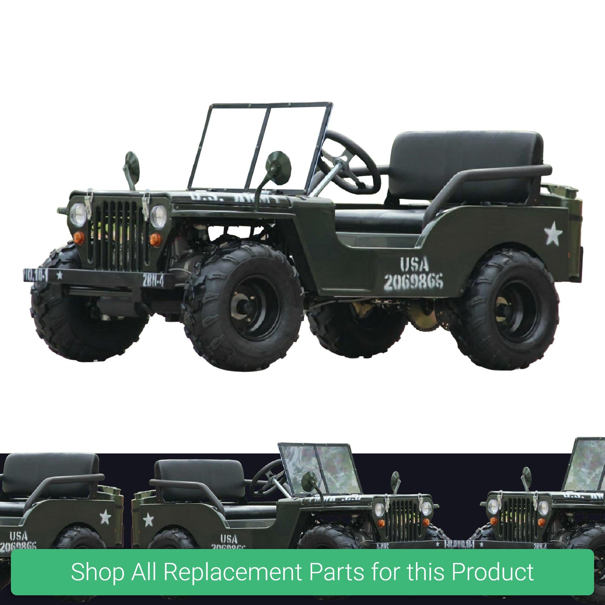 Replacement Parts and Spares for Kids OneMoto 150cc Mini Jeep - OneJee ...