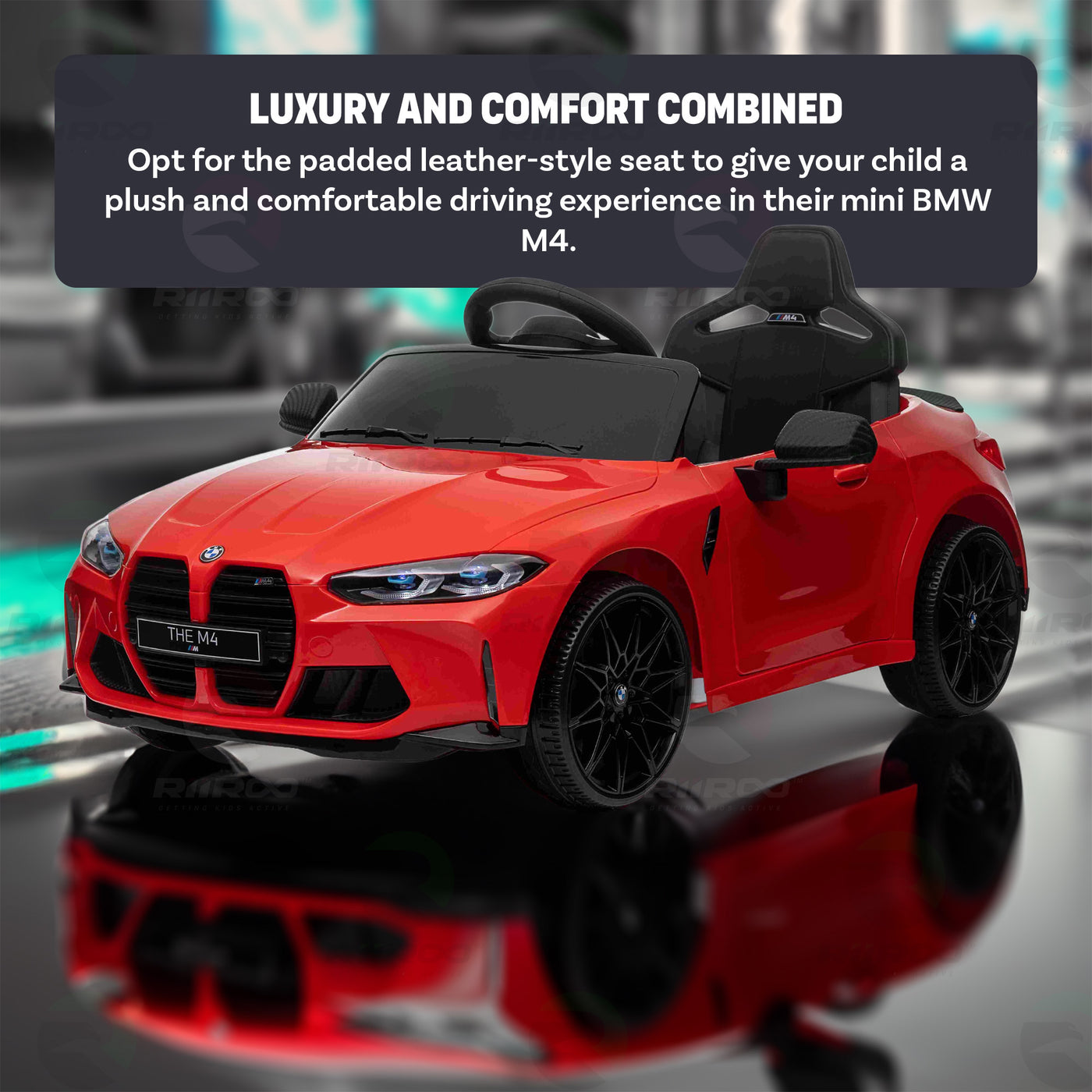 BMW M4 Competition Licensed Kids 12v Electric Ride on Car — RiiRoo