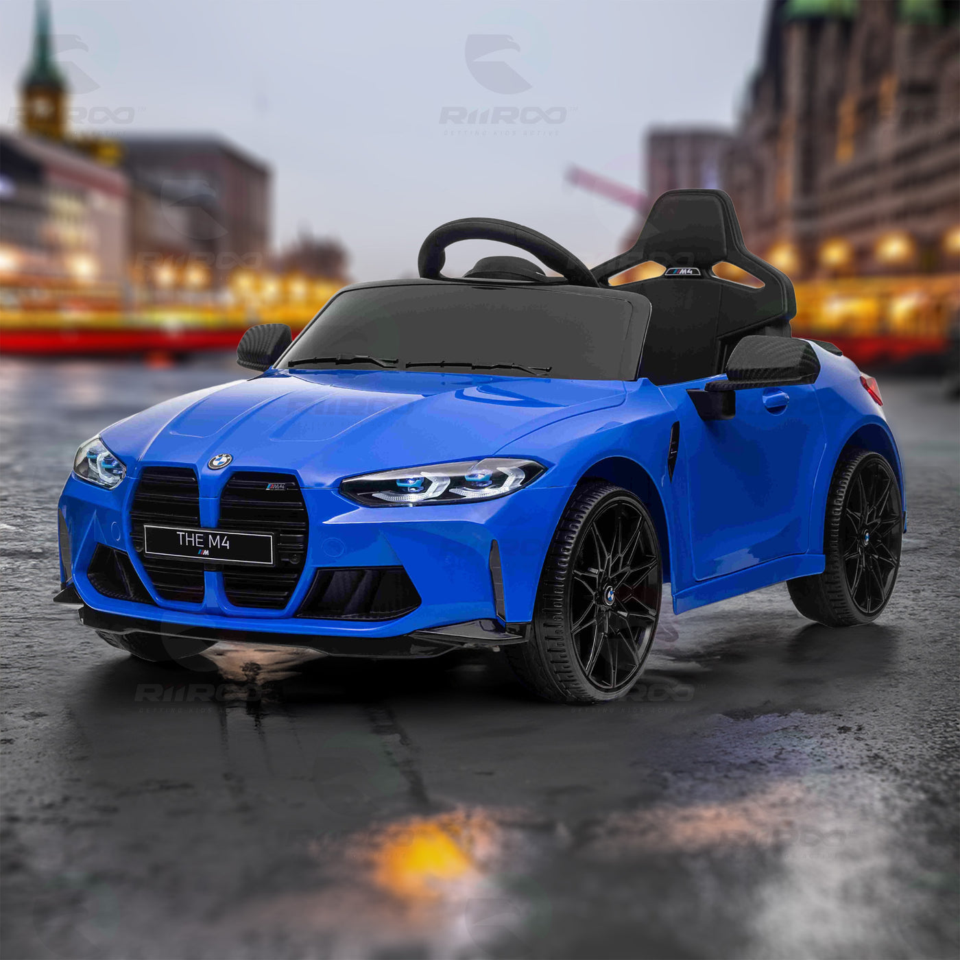 BMW M4 Competition Licensed Kids 12v Electric Ride on Car — RiiRoo