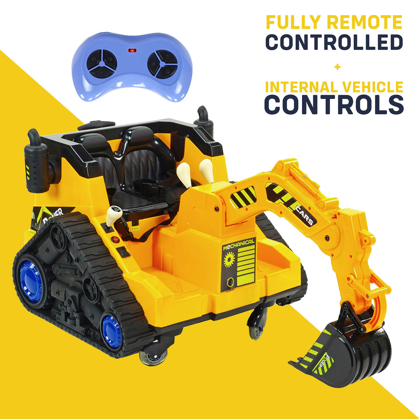 RiiRoo 12v Battery Electric Ride On Digger