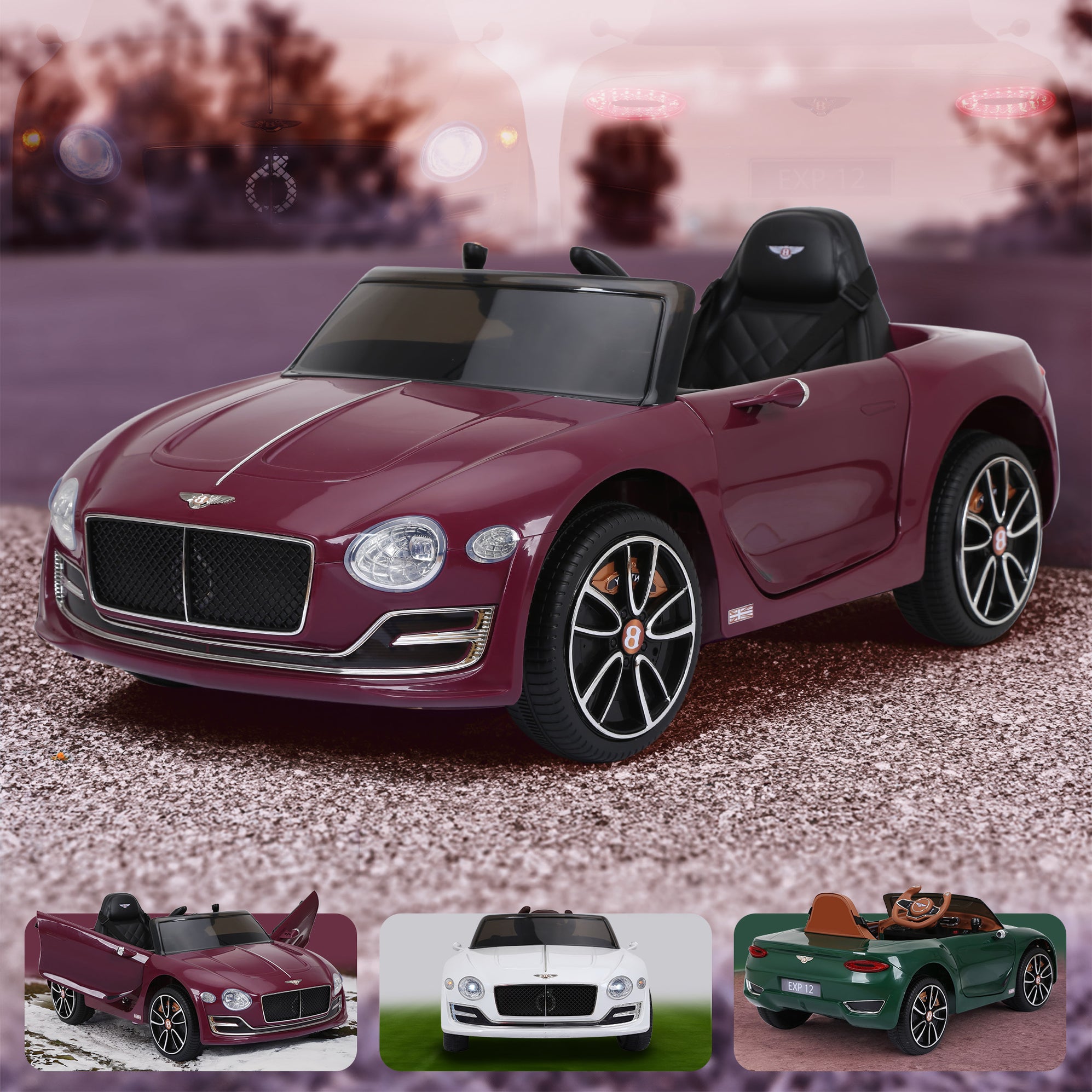 Bentley EXP12 12V Battery Electric Ride On Car With Remote Control — RiiRoo