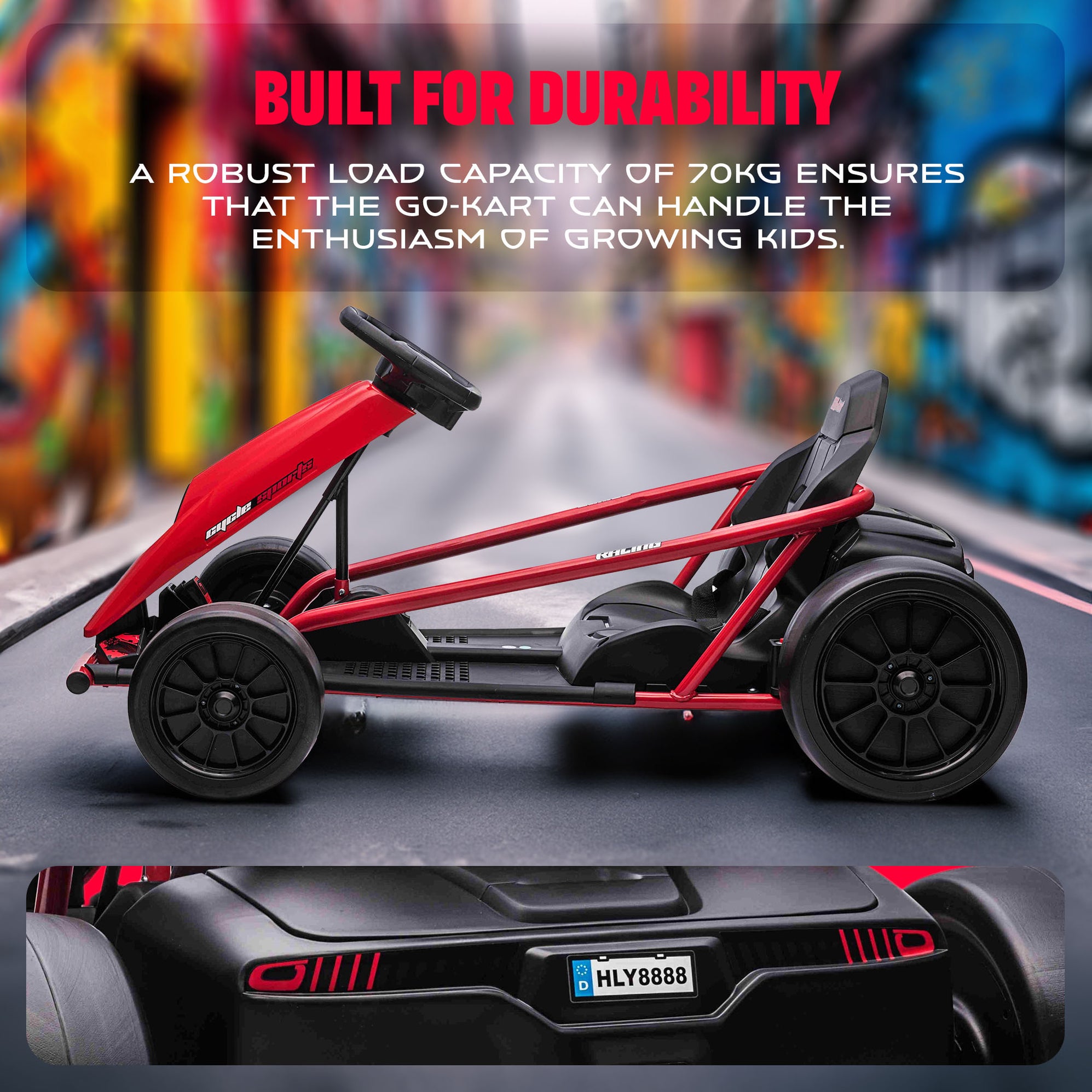 RiiRoo MaxDriftz 12V Battery Electric Kids Go Kart