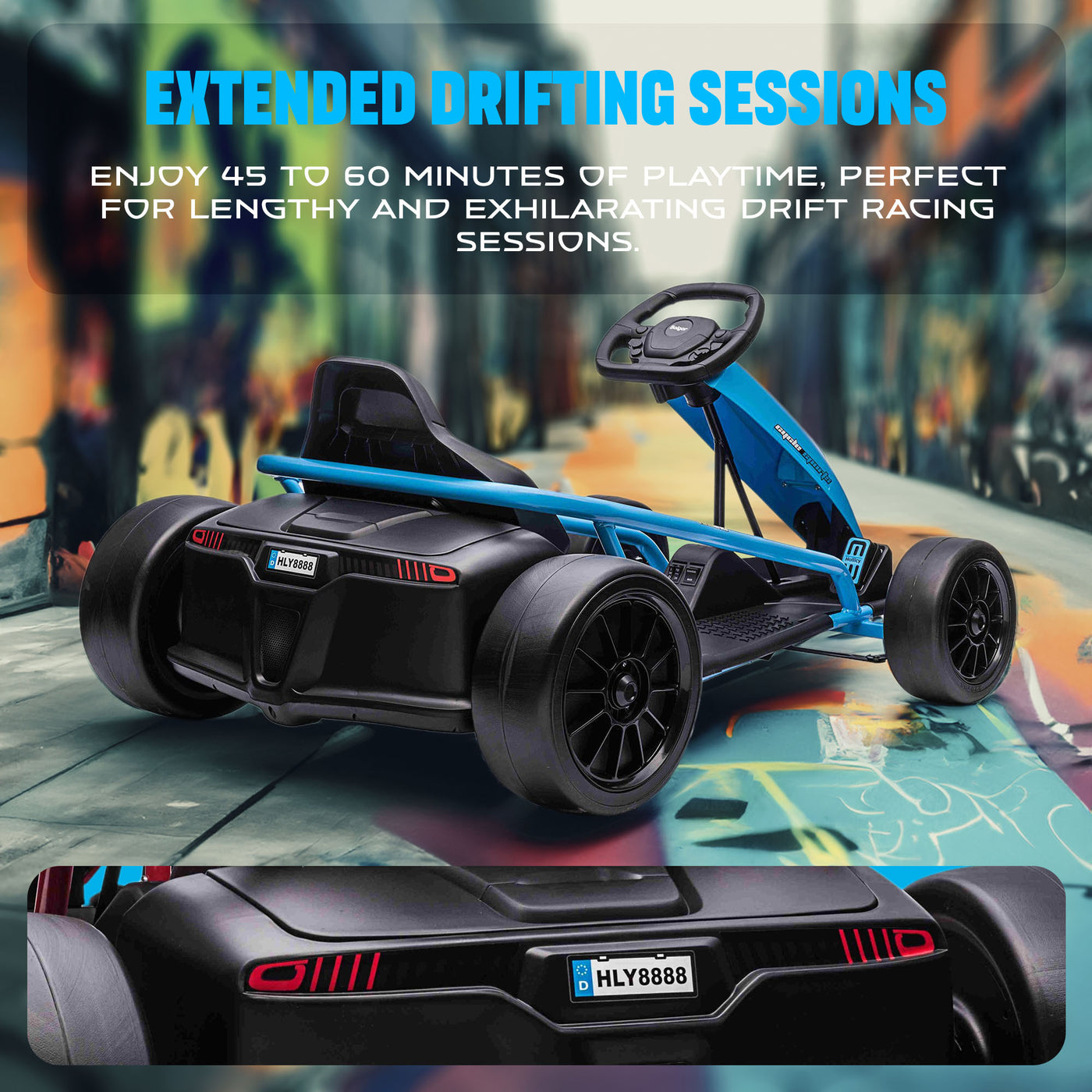 RiiRoo MaxDriftz 12V Battery Electric Kids Go Kart