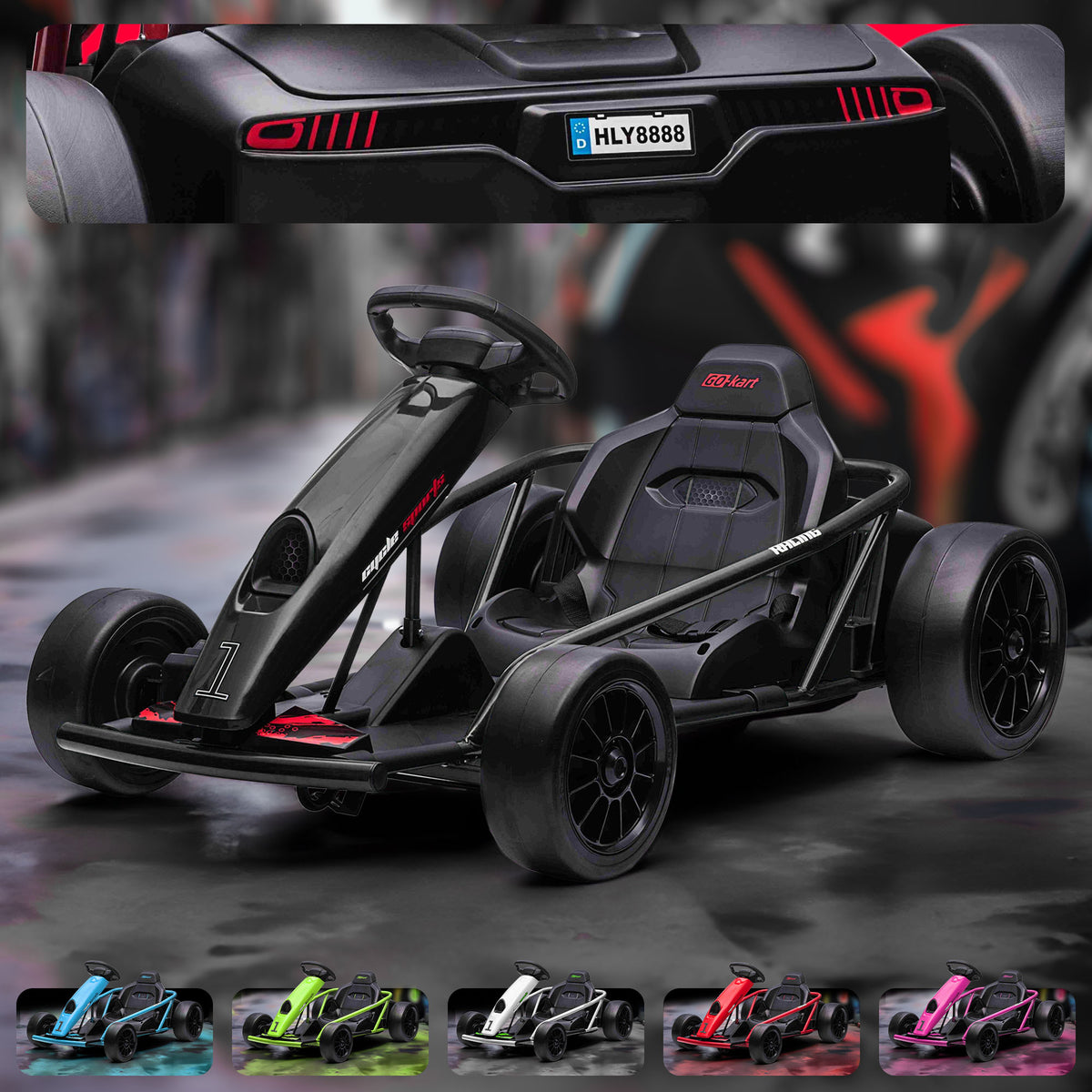 RiiRoo MaxDriftz 24V Battery Electric Kids Go Kart