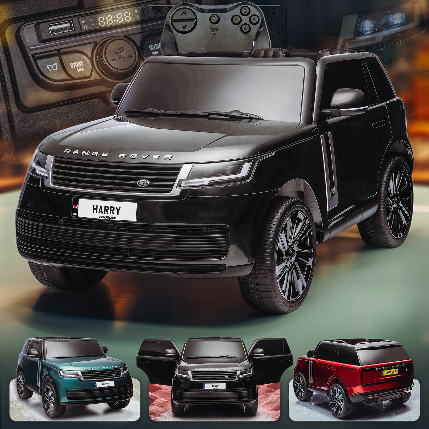 24V Range Rover Vogue SUV Kids Battery Electric Ride On Car – RiiRoo