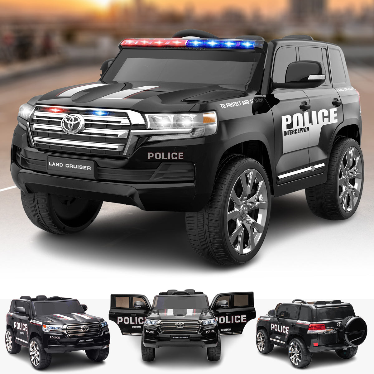 Toyota Land Cruiser Police Ride-On Car | Exciting Patrol Adventures for ...