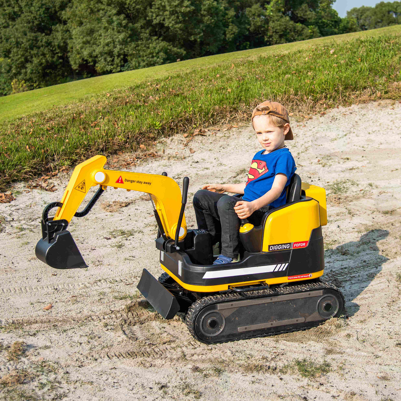 Kids RiiRoo Digger Excavator | 24V Ride-On Toy for Ages 3-6
