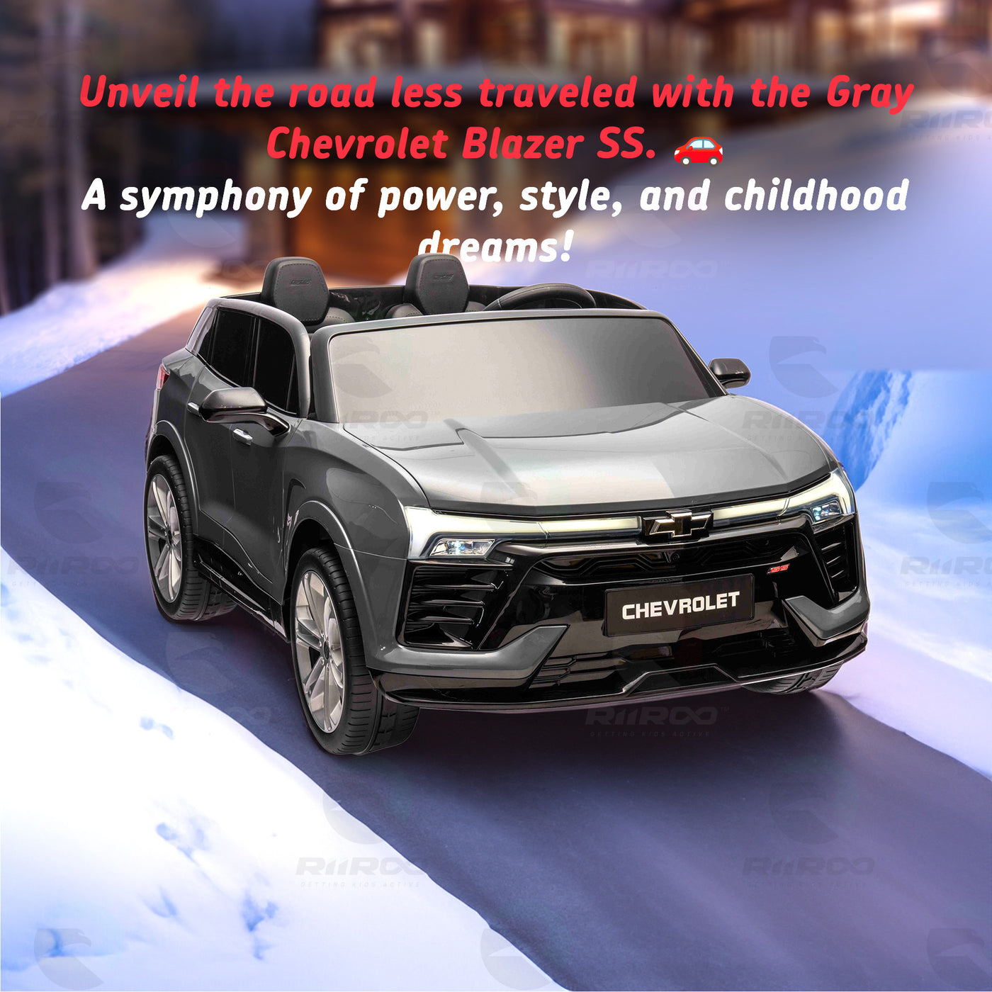 🚗 Chevrolet Blazer SS: Two Seater 24V Kids Electric Ride-On Car — RiiRoo