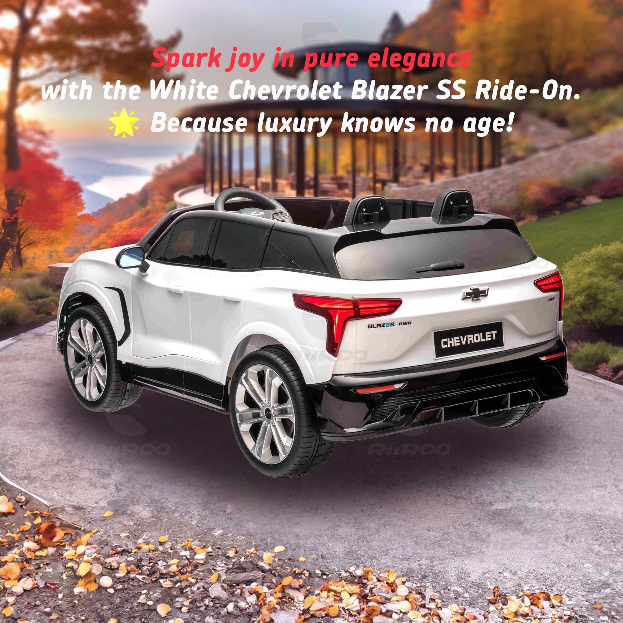 🚗 Chevrolet Blazer SS: Two Seater 24V Kids Electric Ride-On Car — RiiRoo