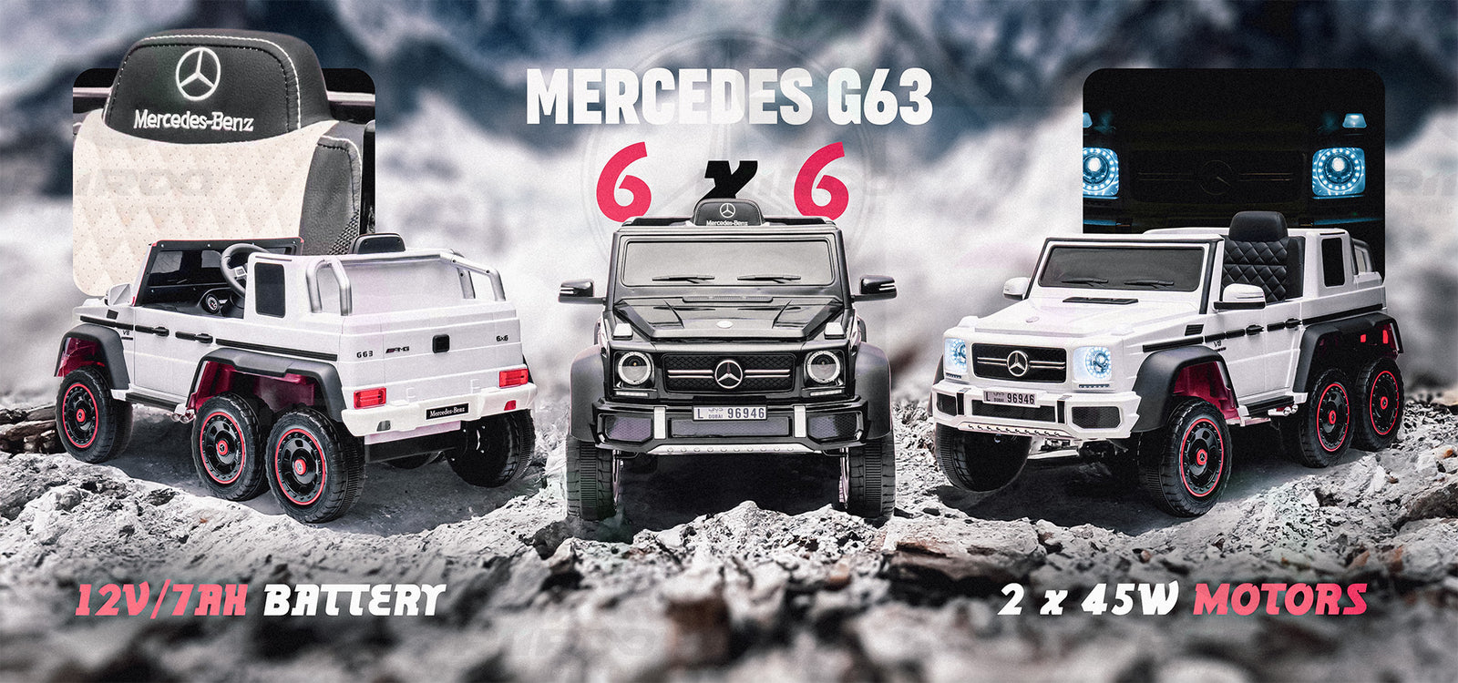 Mercedes Benz G63 AMG 6X6 - 12V Battery Electric – RiiRoo