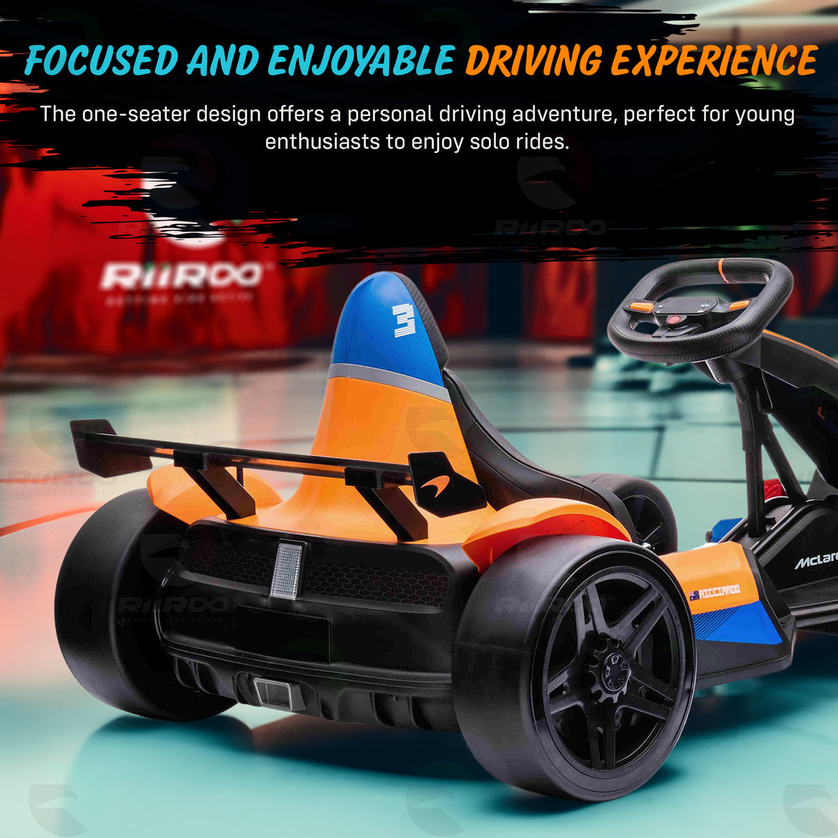 McLaren 24V Battery Electric Drift Kart for Kids – RiiRoo