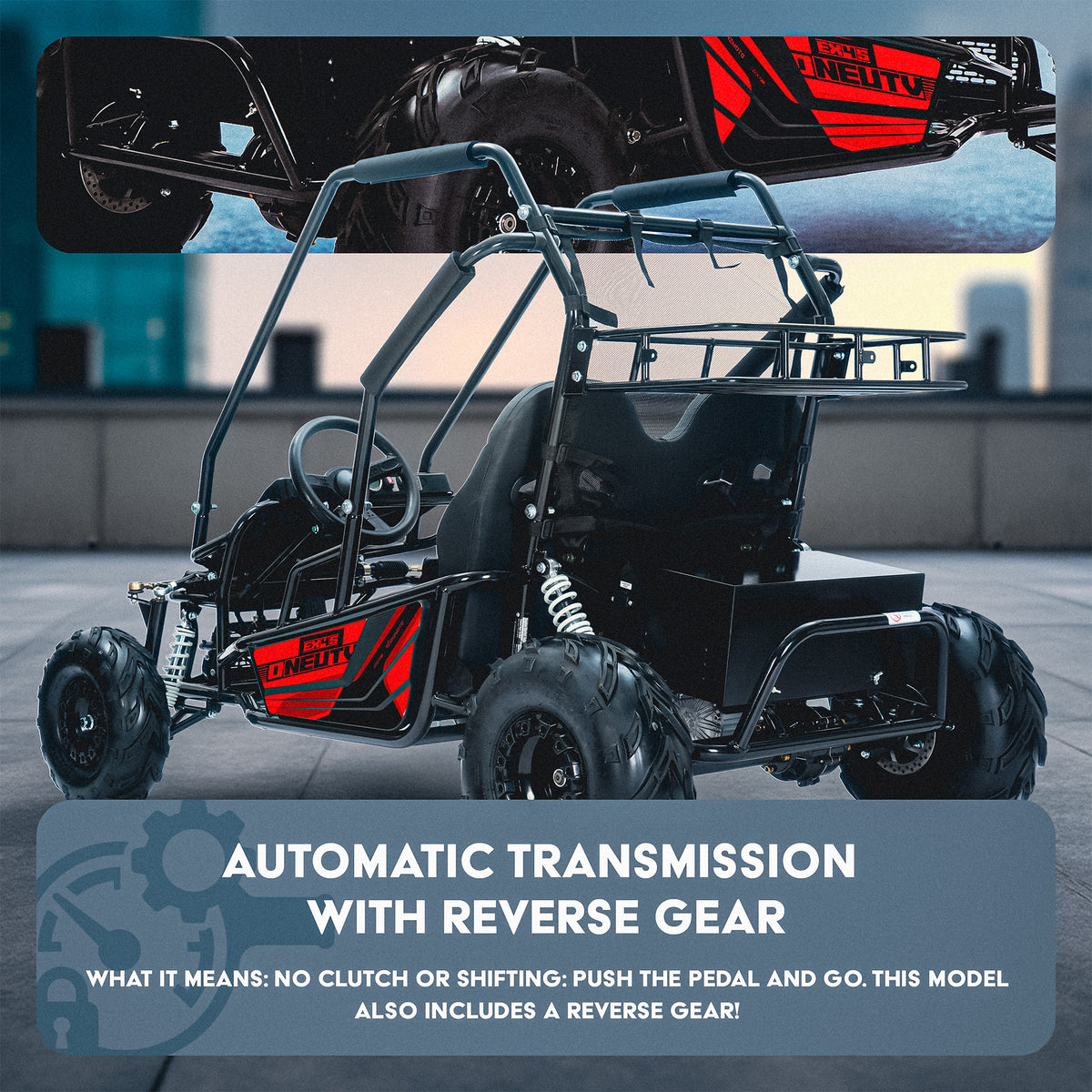 60V/20AH 2000W Electric 2-Seater Buggy UTV | OneMoto™ OneUTV™ EX4S – RiiRoo