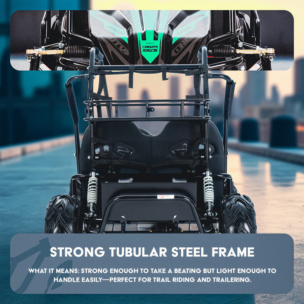 60V/20AH 2000W Electric 2-Seater Buggy UTV | OneMoto™ OneUTV™ EX4S – RiiRoo