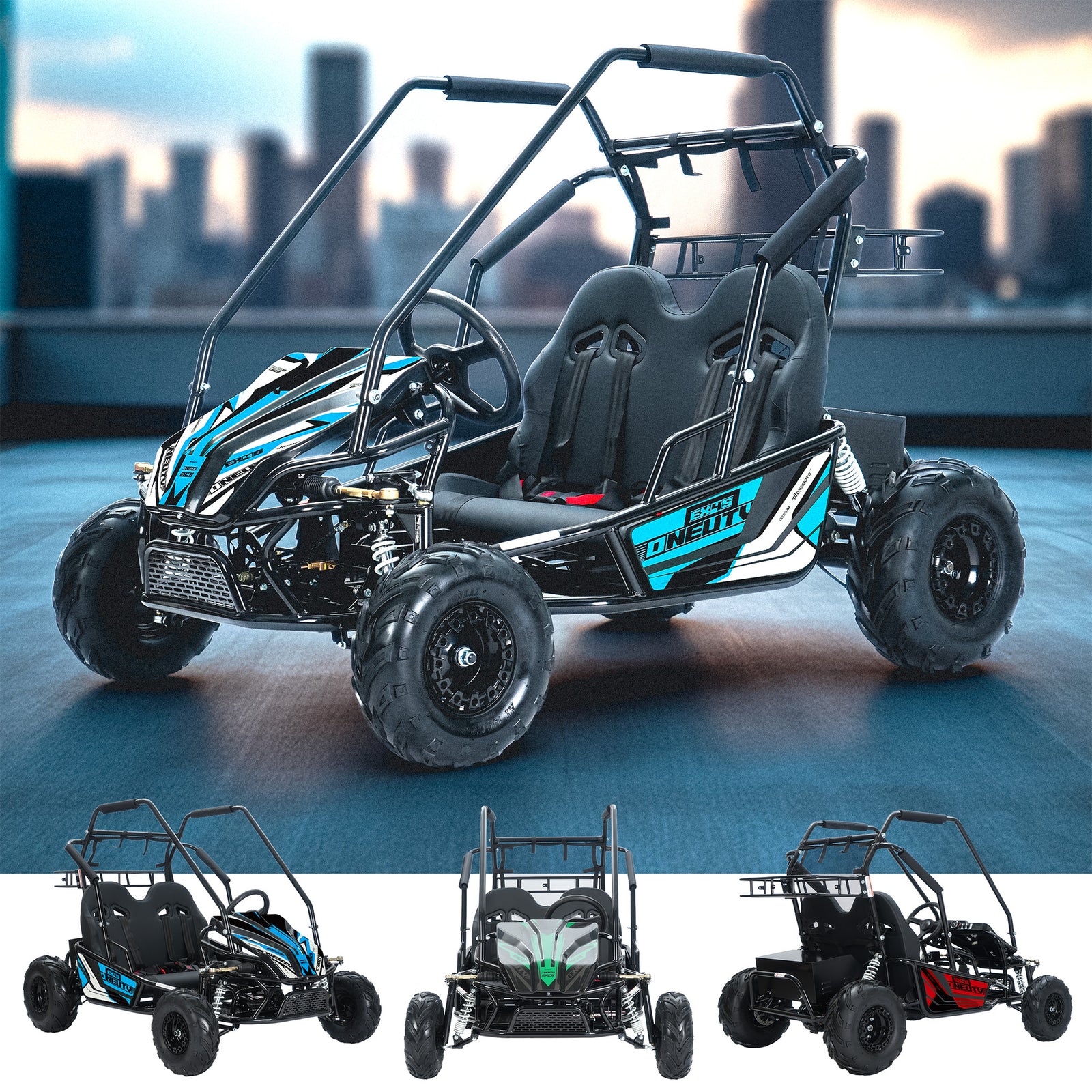 60V/20AH 2000W Electric 2-Seater Buggy UTV | OneMoto™ OneUTV™ EX4S – RiiRoo