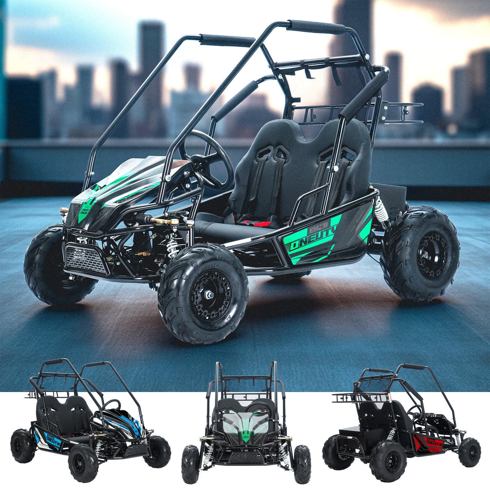 60V/20AH 2000W Electric 2-Seater Buggy UTV | OneMoto™ OneUTV™ EX4S – RiiRoo
