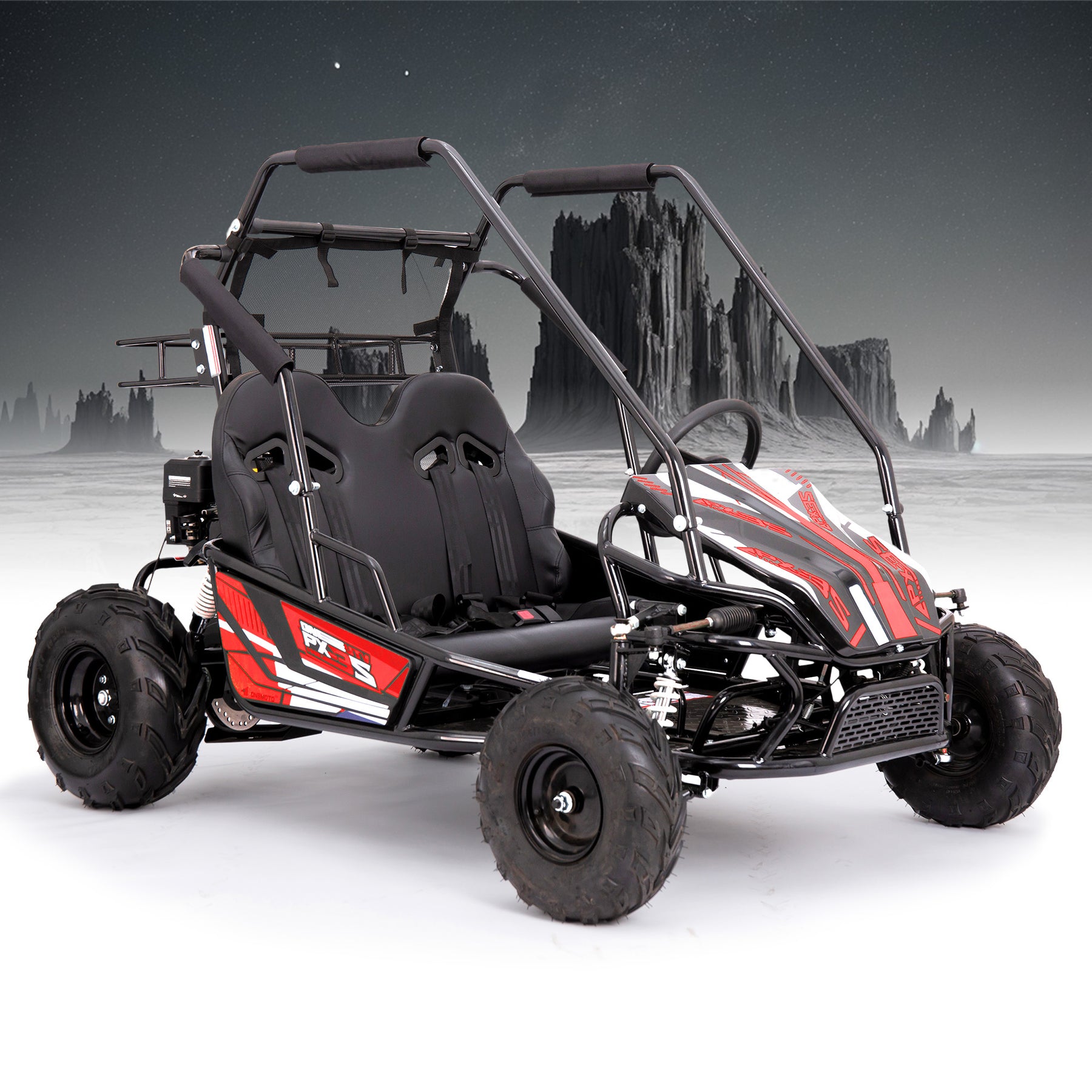 212cc 4-Stroke Kids 2 Seater Petrol UTV Buggy | OneMoto™ OneUTV™ PX3S ...