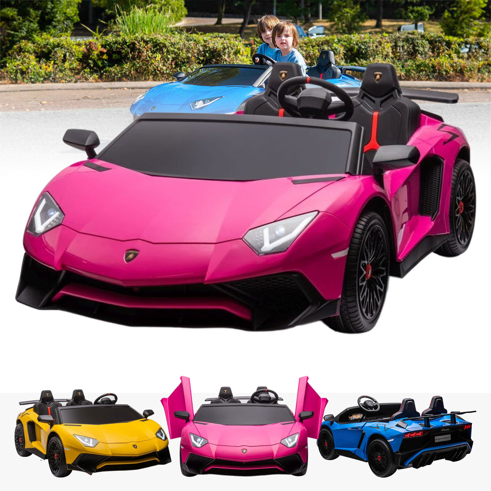 24V Two Seater Kids Lamborghini Luxury Battery Electric Ride On Car ...