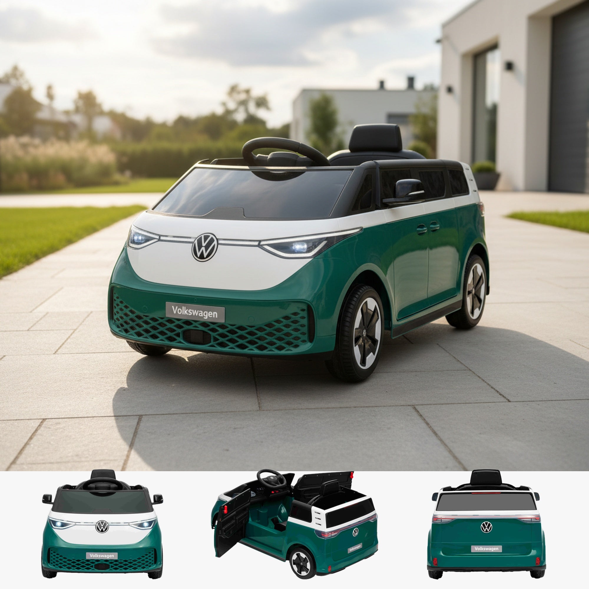 Licensed VW ID BUZZ 12V Electric Ride On Car | Multi-Colour – RiiRoo