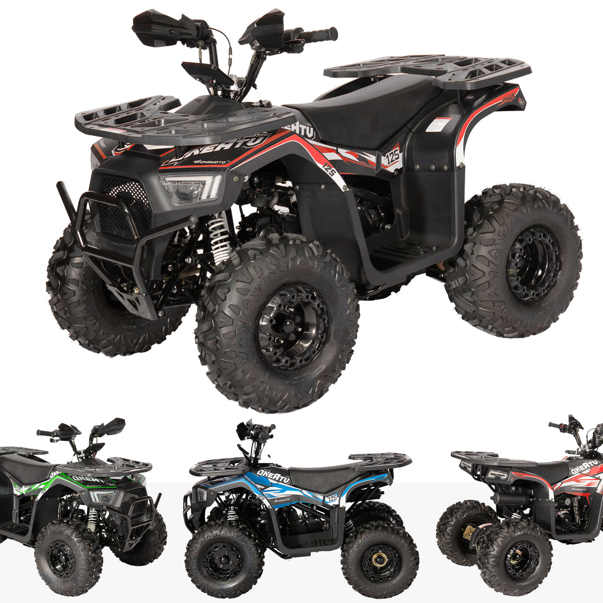 125cc Petrol Quad Bike Ride on OneMoto ATV Quad Bike 4 Stroke Engine ...