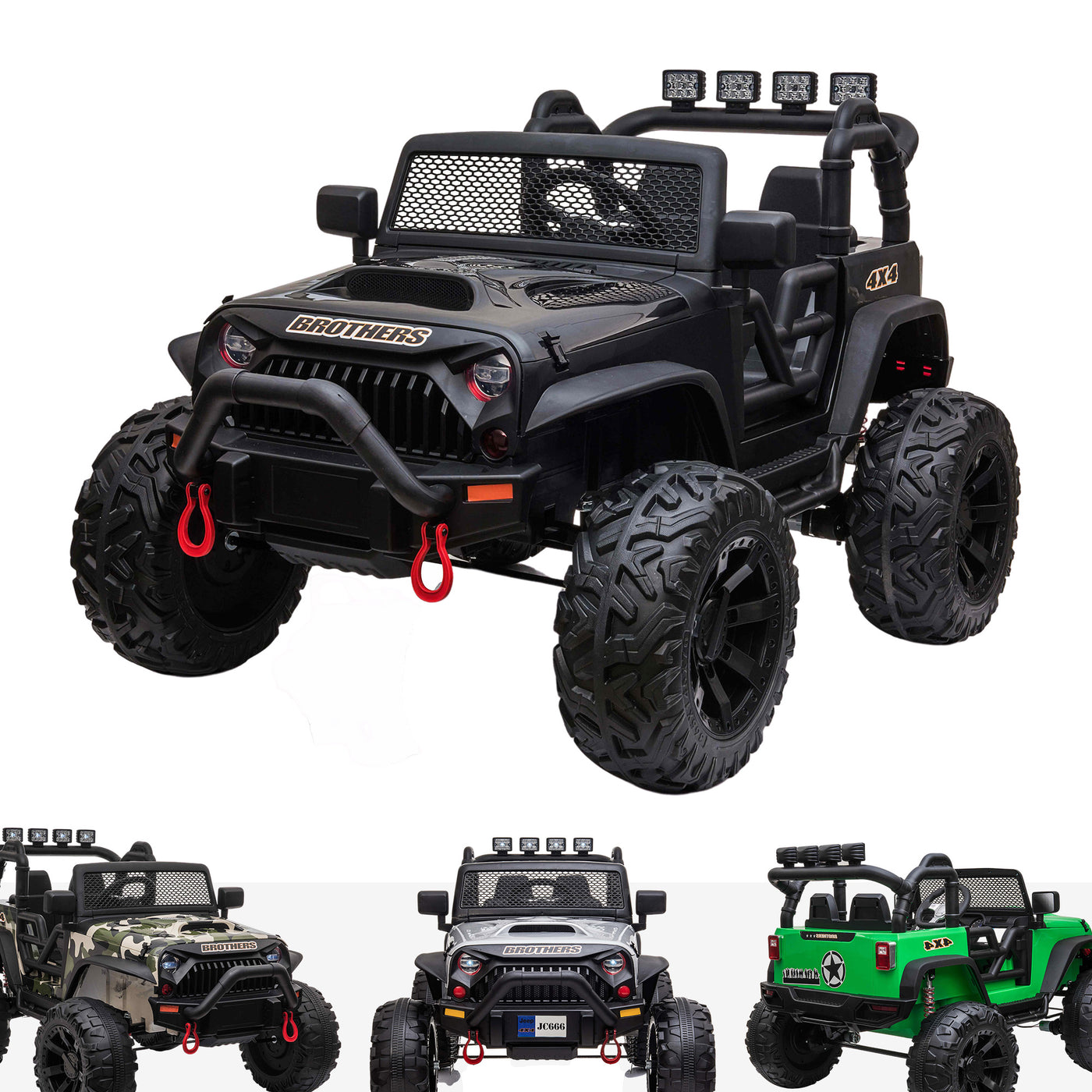 Kids 24V Jeep OutLaw Off Road 4x4 Electric Ride On Car – RiiRoo