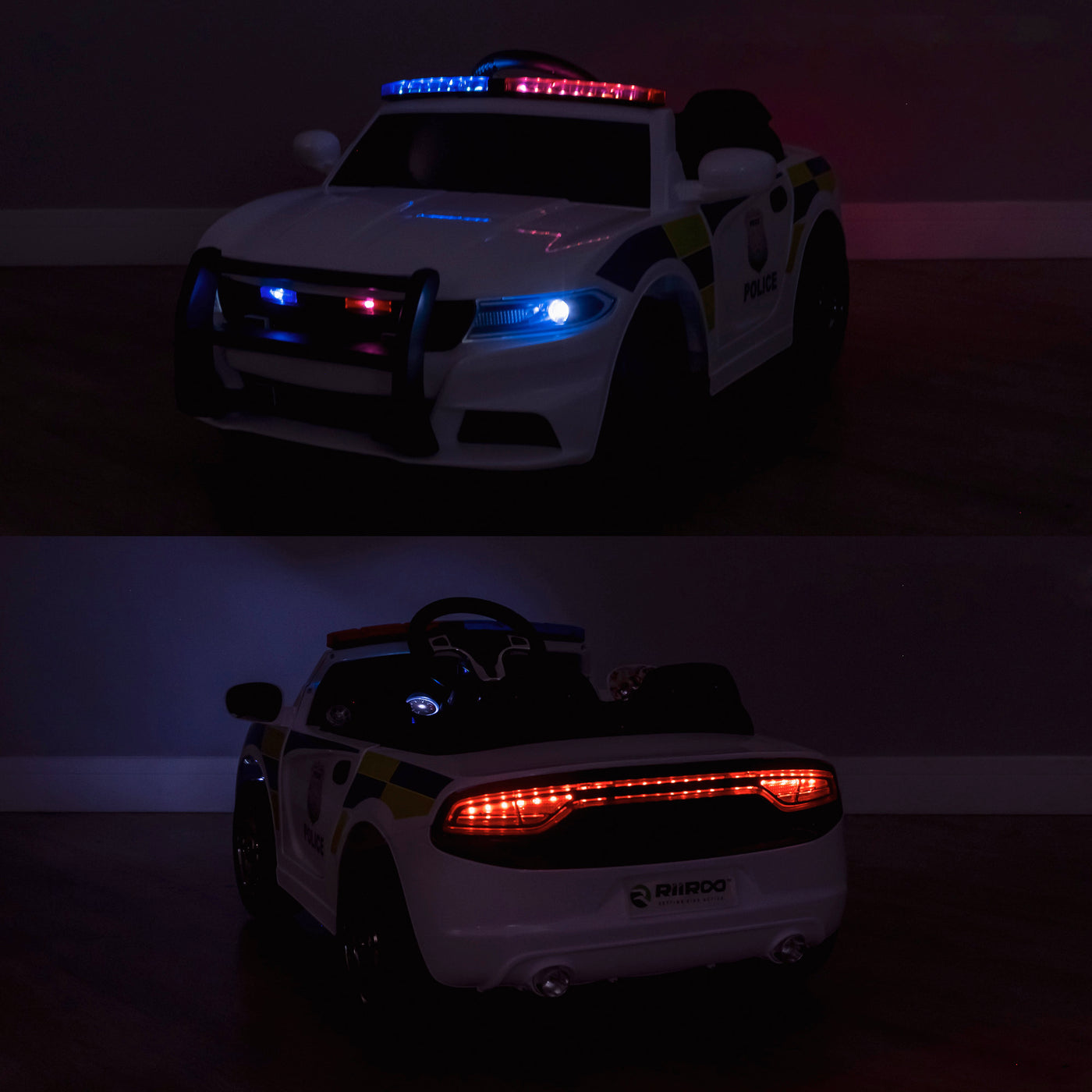 Police Car Kids Electric Ride On Battery Car — RiiRoo