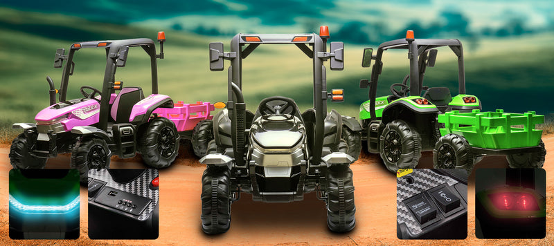 RiiRoo 24V Battery Electric Tractor With Trailer