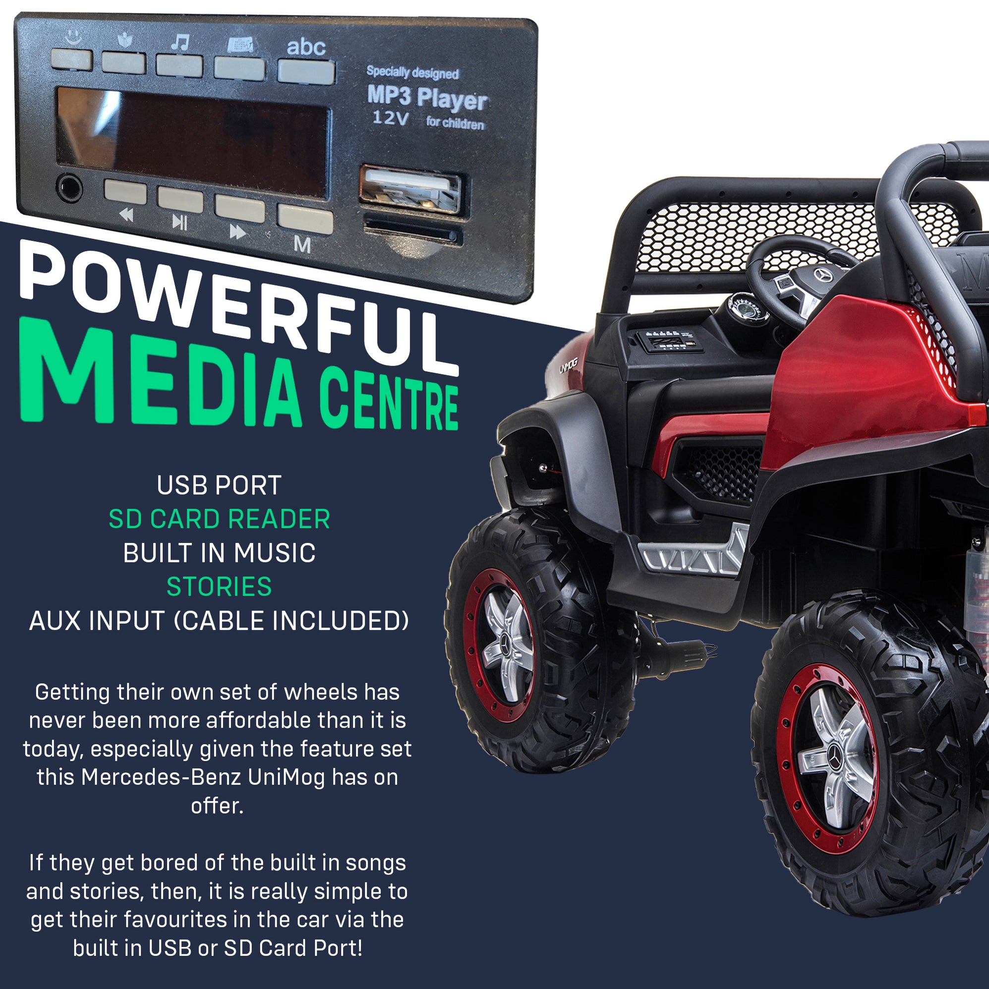 Mercedes Benz UniMog UTV/ATV Ride On Buggy — RiiRoo