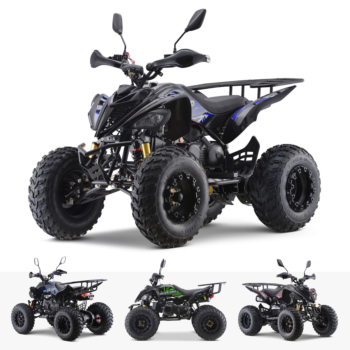 200cc OneQuad PX8S Teen Off-Road Quad Bike Petrol Ride On – RiiRoo