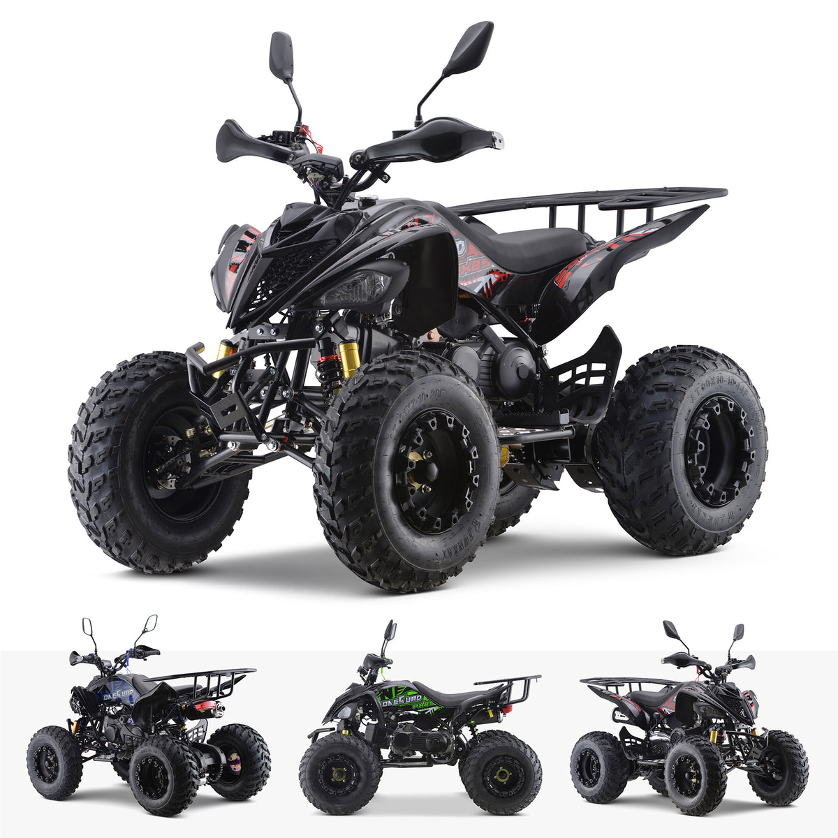 200cc OneQuad PX8S Teen Off-Road Quad Bike Petrol Ride On – RiiRoo
