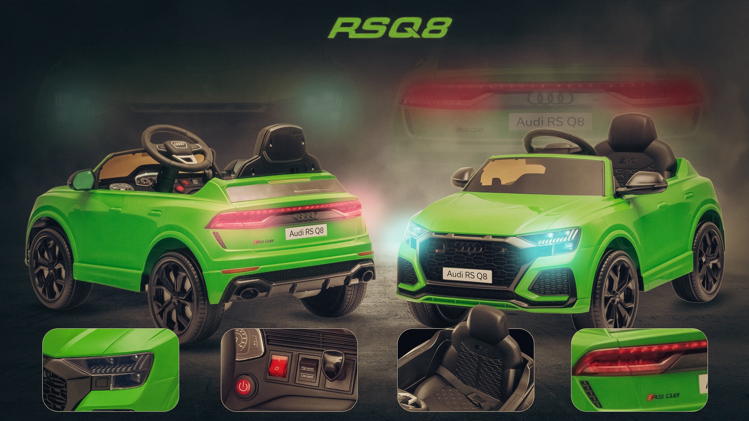 Audi RSQ8 12V Battery Electric ride-on For Kids — RiiRoo