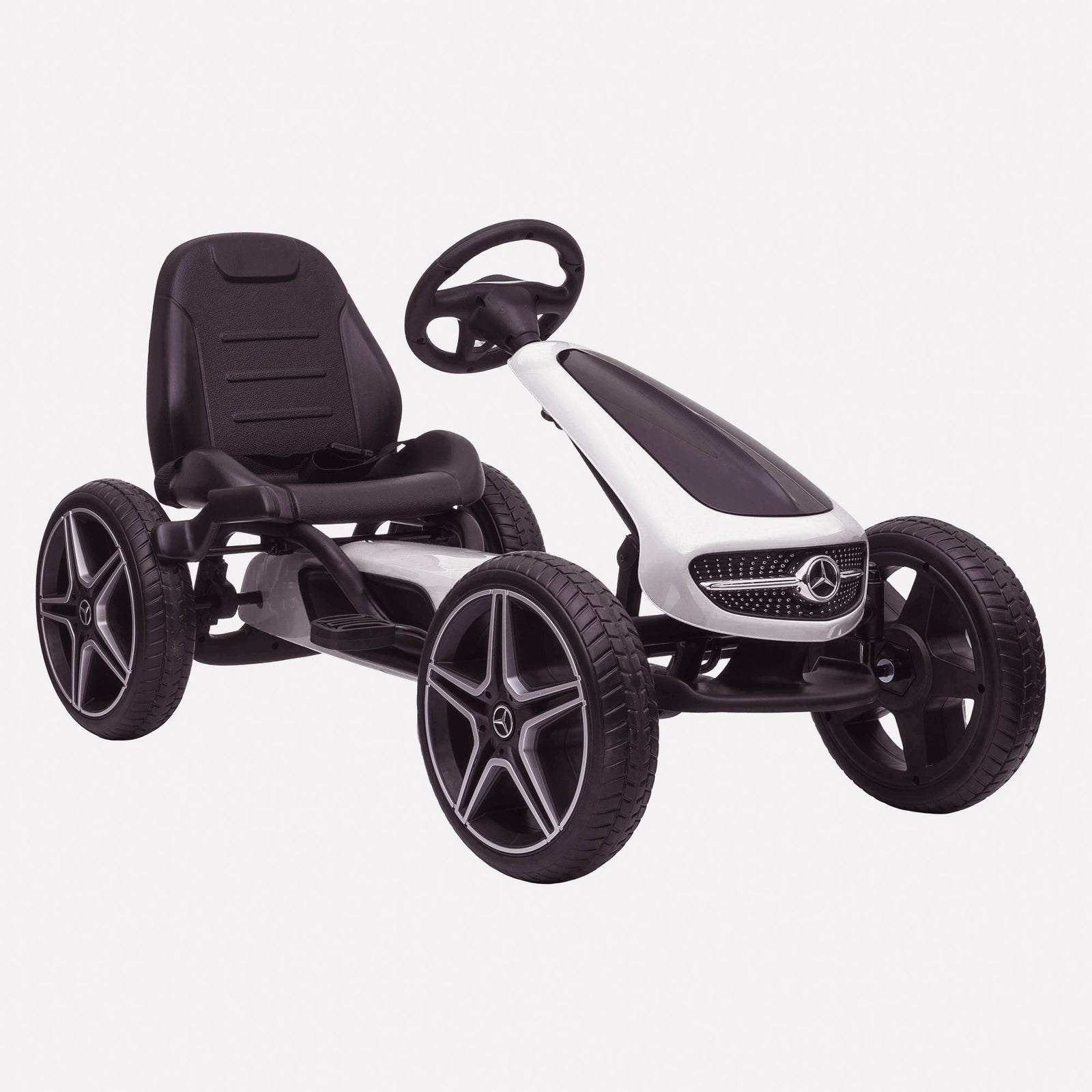 Mercedes Go Kart Licensed Kids Ride On Manual Pedal Go Kart – RiiRoo