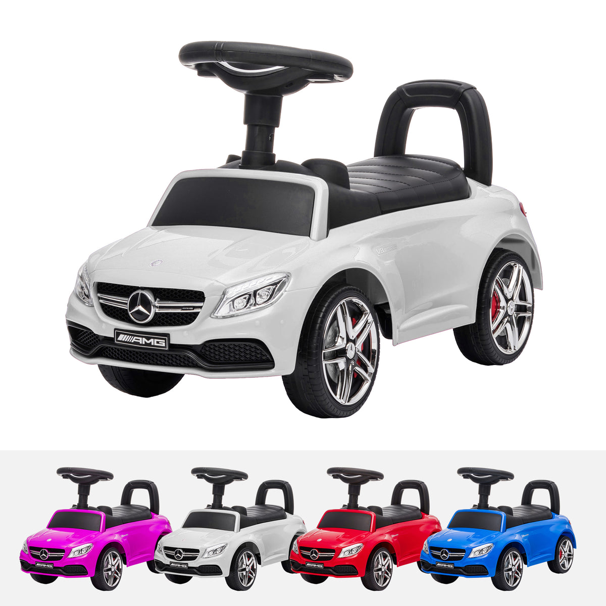 Mercedes C63 Push Along Ride On Car For Kids – RiiRoo