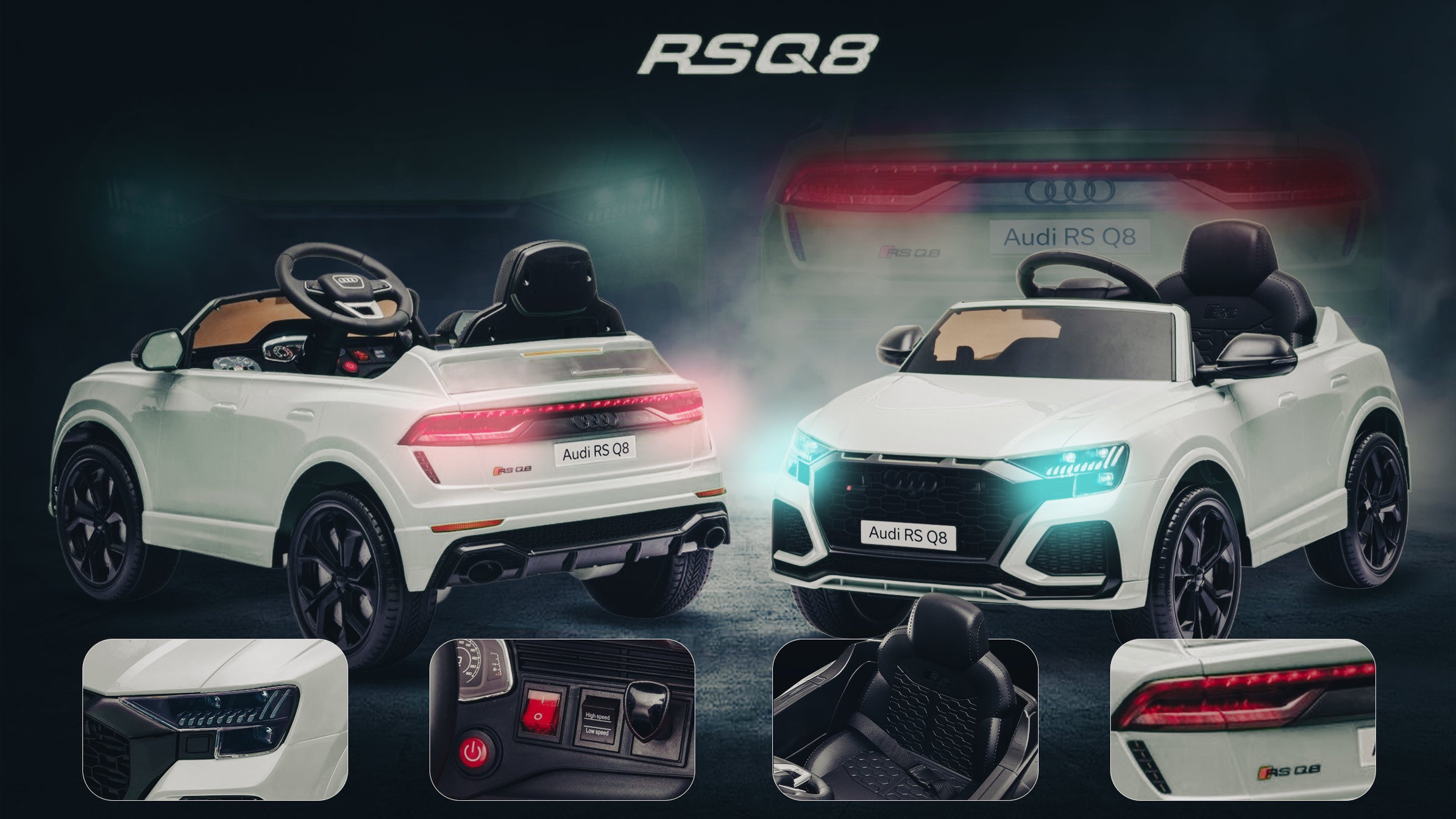 Audi RSQ8 12V Battery Electric ride-on For Kids — RiiRoo