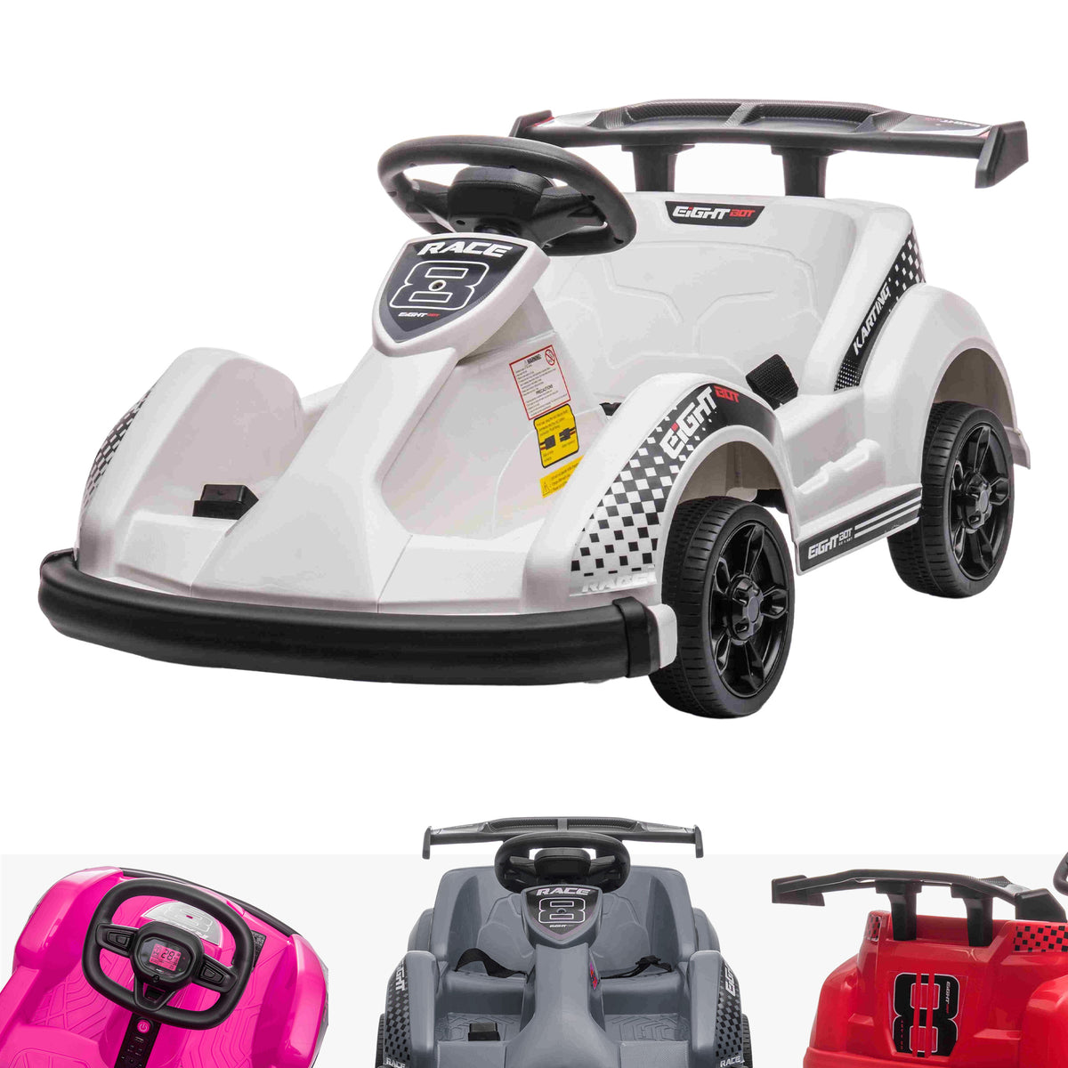 6V RiiRoo MaxDriftz Entry Level Go Kart Kids Battery Electric Ride On