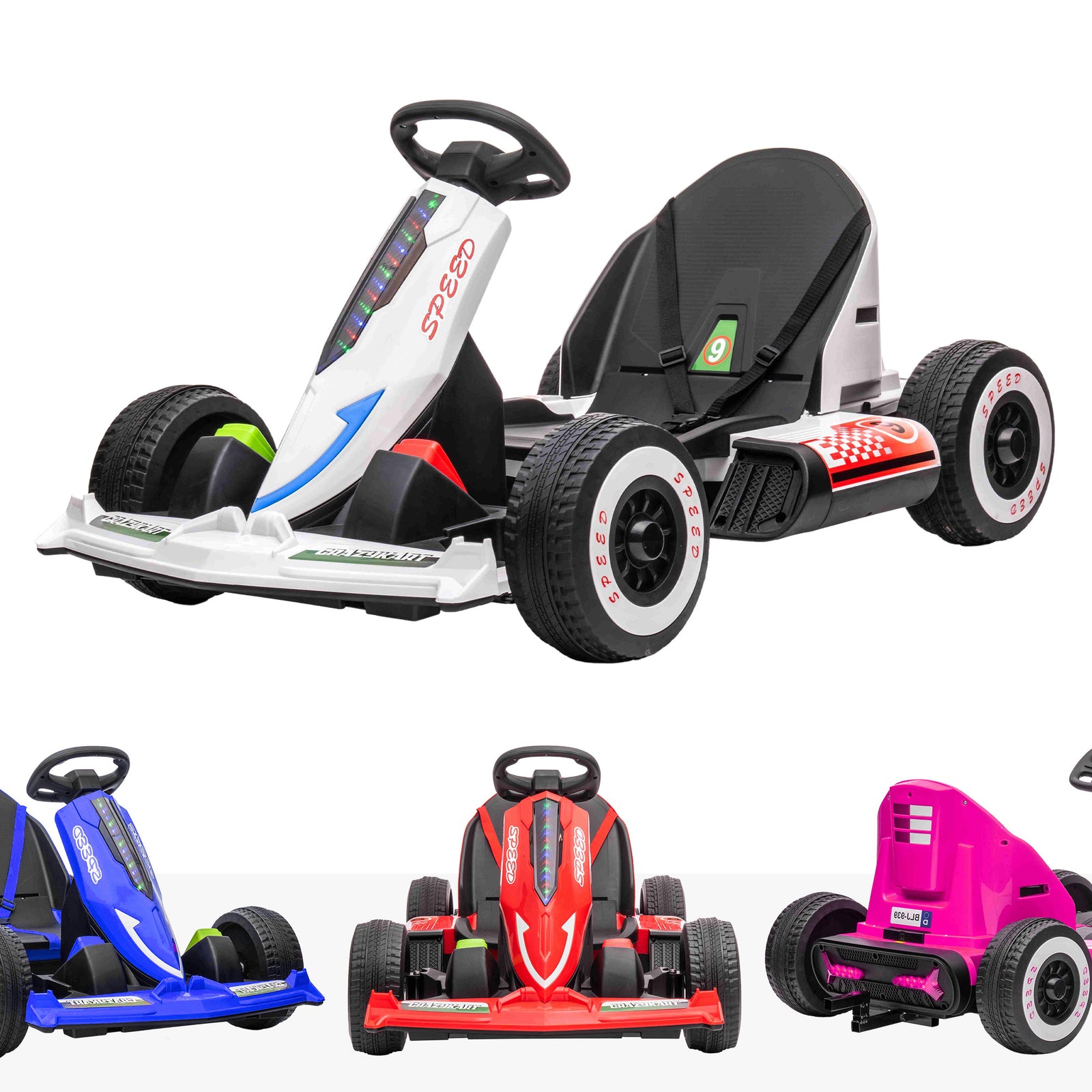 550 12V Battery Electric Drifting Go Kart For Kids – RiiRoo